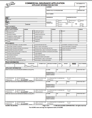 What is Acord 125, and how can data from Acord forms be extracted ...