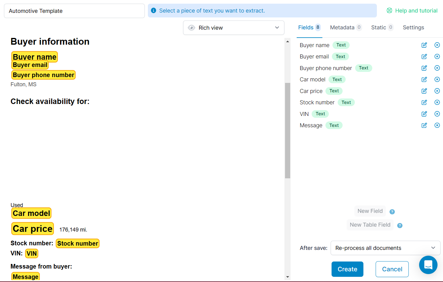 Extract car sales leads with Parseur | Parseur®