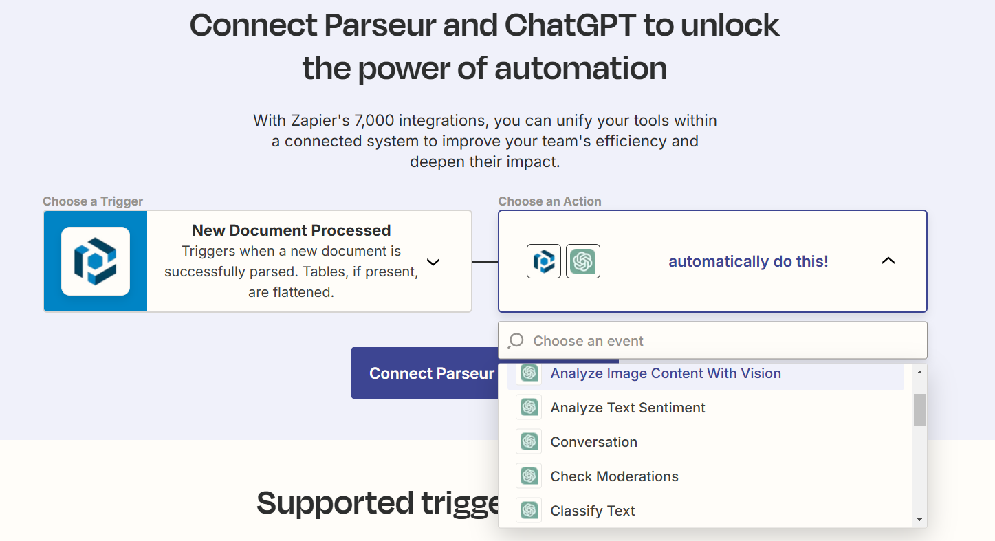 Automatiser l'extraction de documents avec ChatGPT | Parseur®