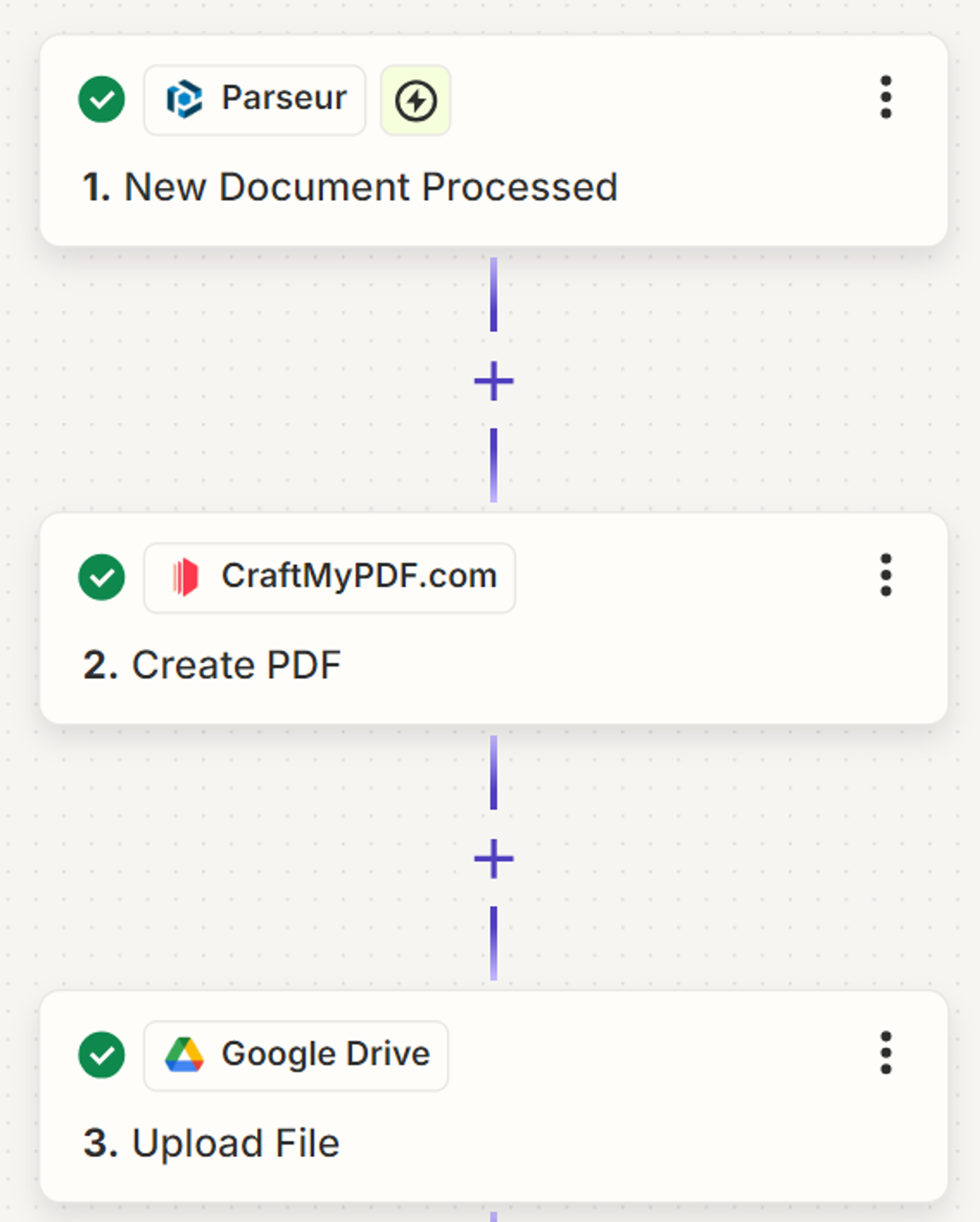 Create a PDF from a template in CraftMyPDF | Parseur®