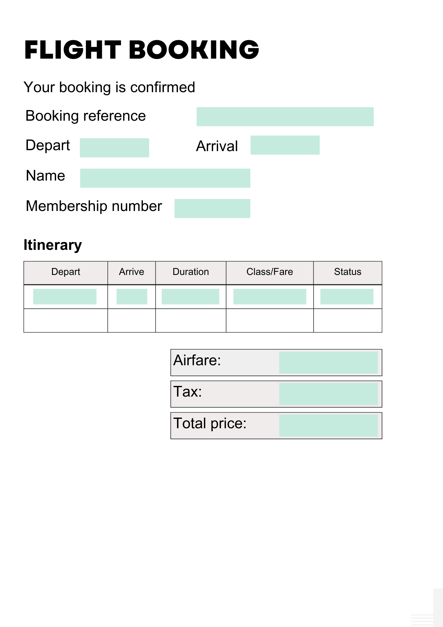 AI-Powered OCR for flight bookings | Parseur®