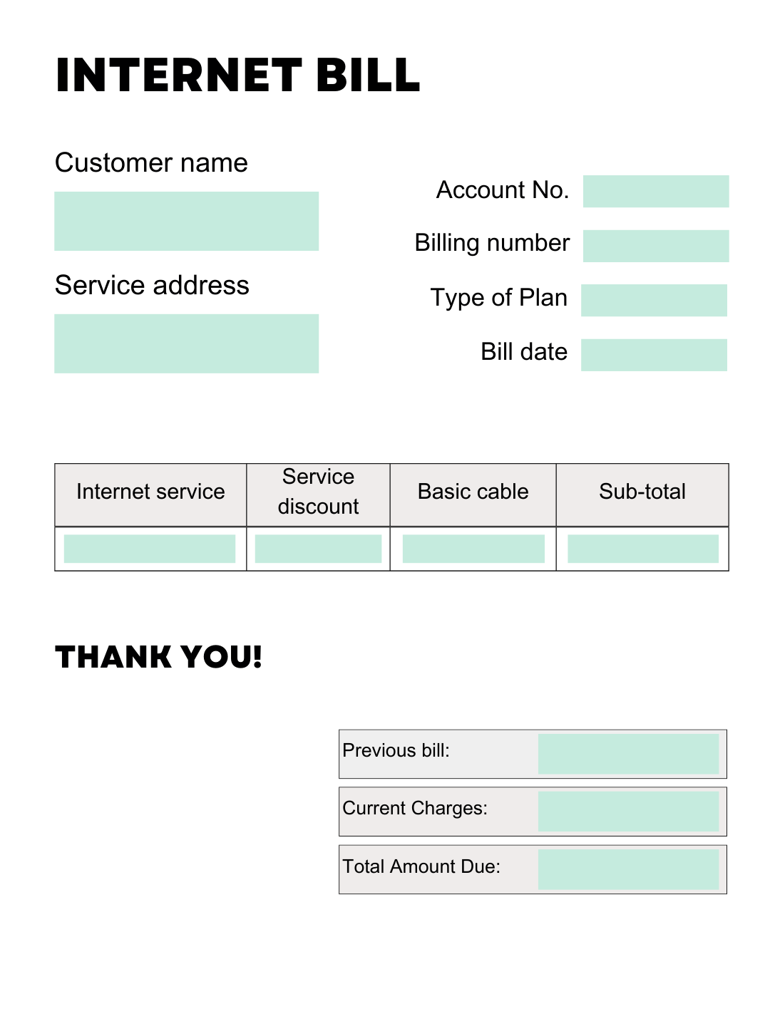 Automate Data Extraction from Internet Bills with AI | Parseur®