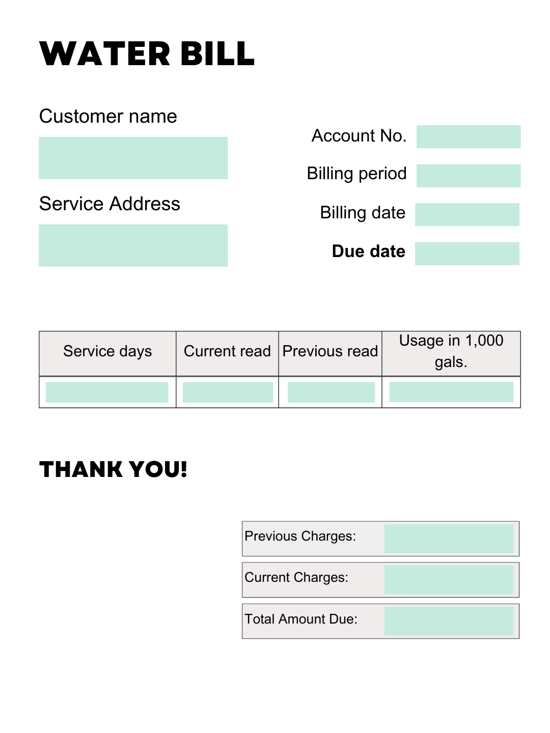 AI-Powered Water Bill Data Extraction | Parseur®