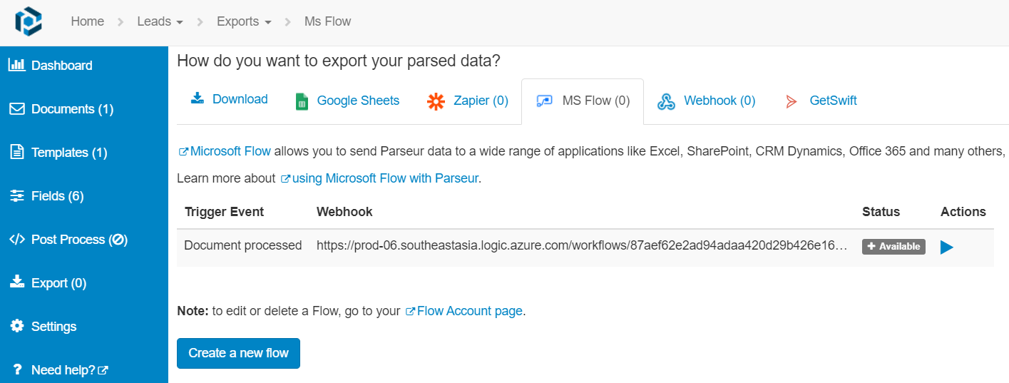 メールをExcelにエクスポートする | Parseur®