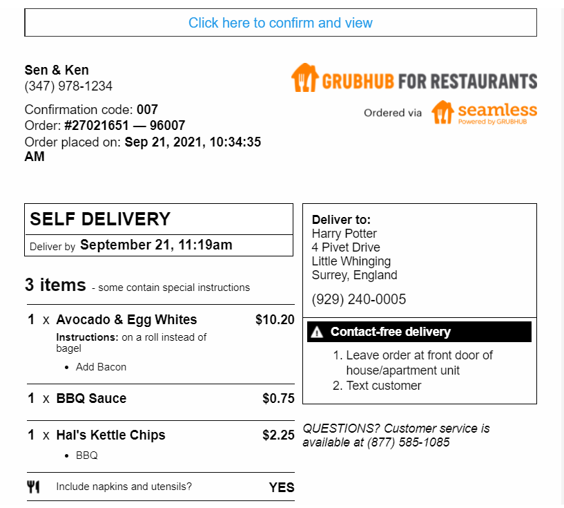Integrate your POS with Grubhub | Parseur®