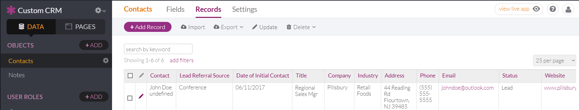 Create a Knack Database record from Parseur | Parseur®