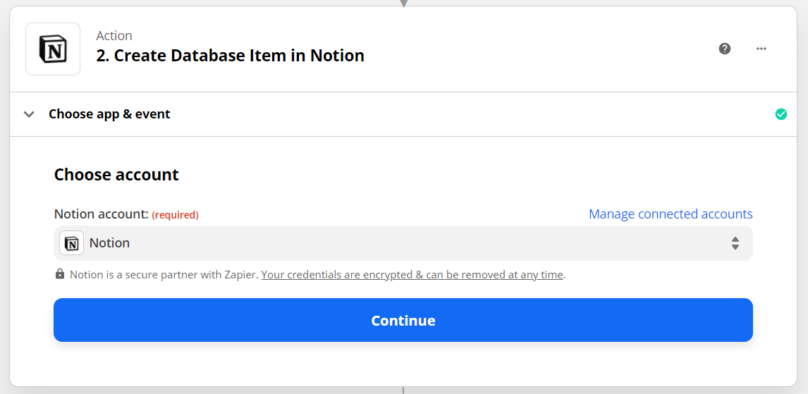 Create a database item in Notion from emails | Parseur®