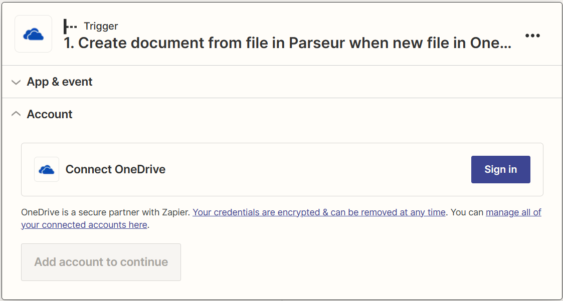 Extract data automatically from PDFs stored in OneDrive | Parseur®