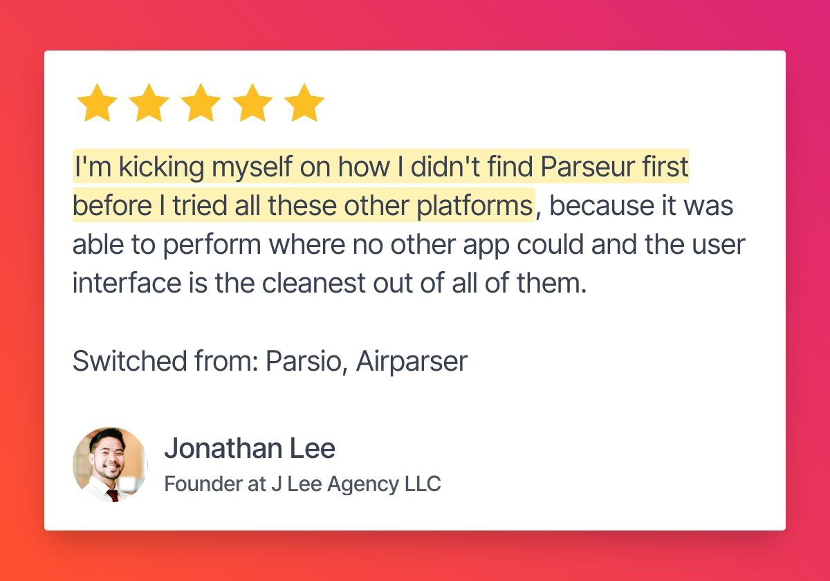 Extract invoices with AI | Parseur®