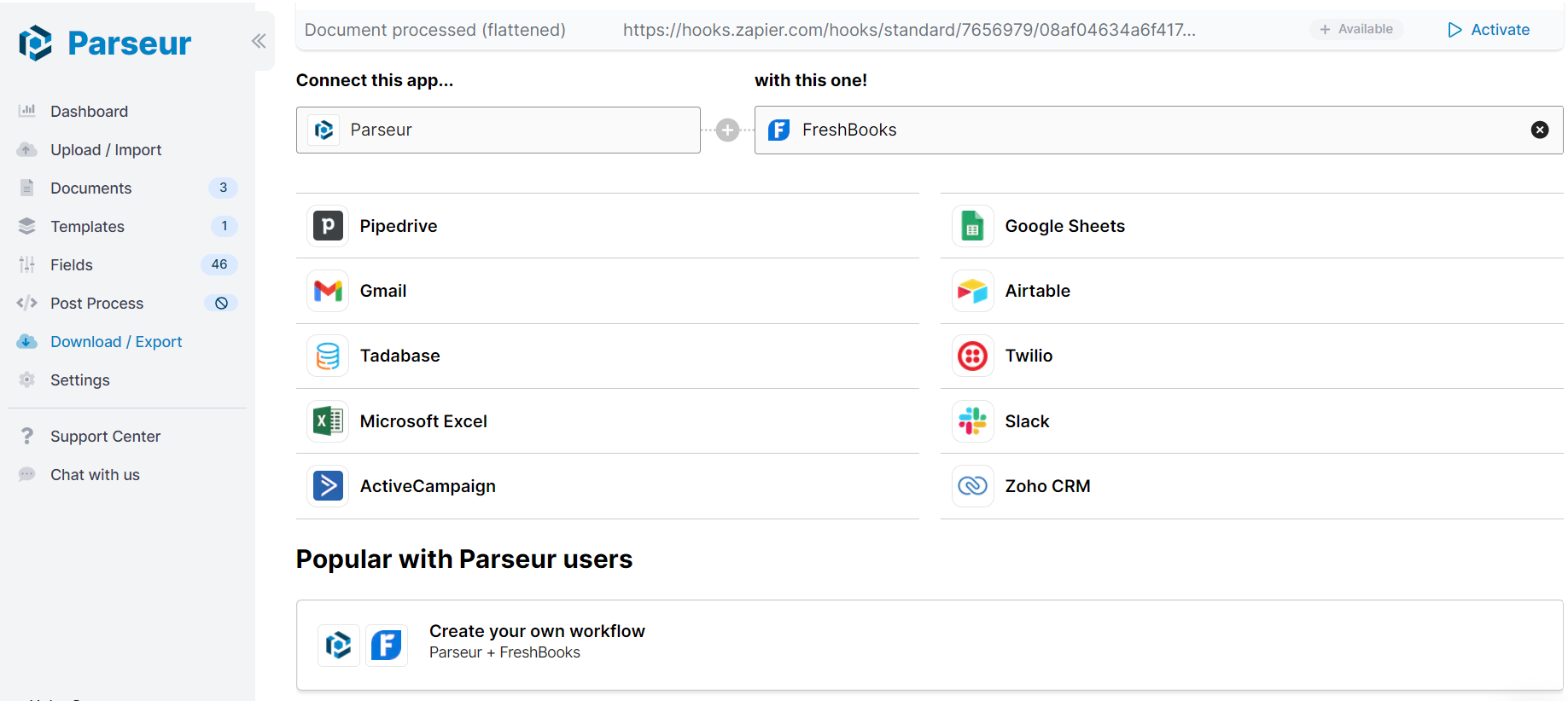 Export Shopify PDF orders | Parseur®