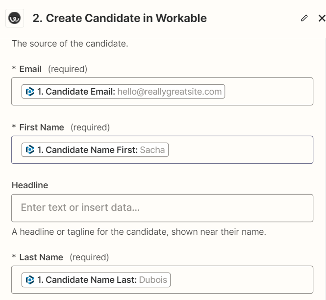 Create candidate in Workable automatically from resumes | Parseur®